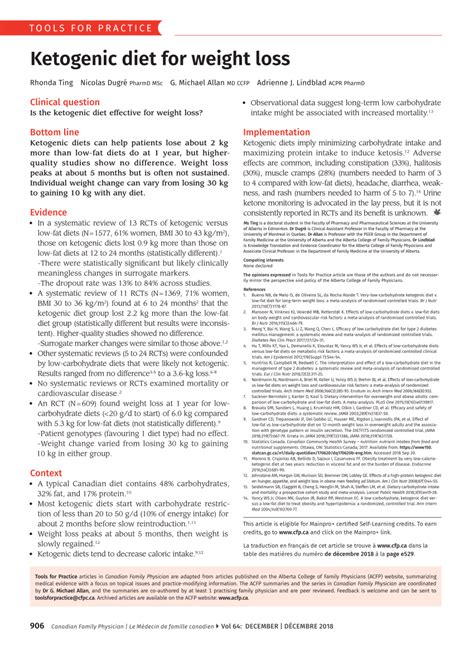 Pdf Ketogenic Diet For Weight Loss