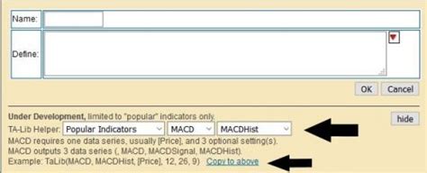 ta lib brings more customizable indicators etf screen