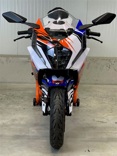 Details Zum Custom Bike Ktm Rc 125 Spring White Orange Des Händlers