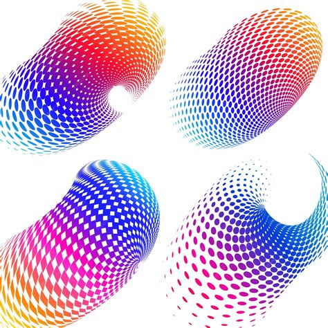 디자인 요소 기호 설정 흰색 배경에 편집 가능한 하프톤 프레임 점 원 패턴 벡터 그림 검정 임의 점이 있는 10 프레임 라운드 테두리 하프톤 원 점 텍스트를 사용하는 아이콘