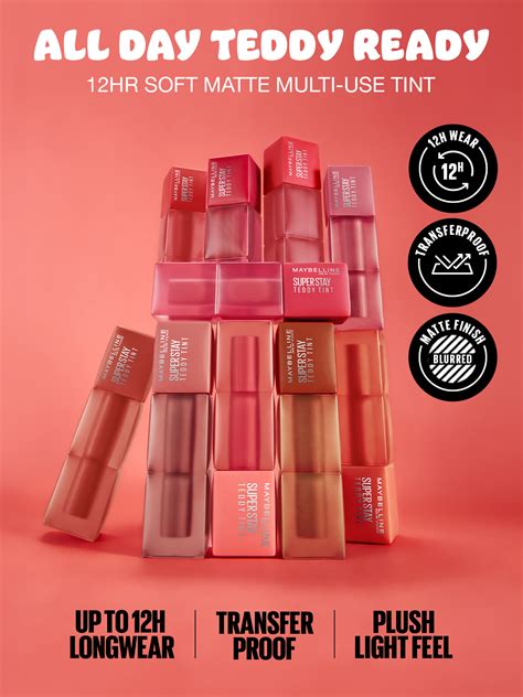 Maybelline Holiday Set Superstay Teddy Tint 12h Long Lasting Multi Use