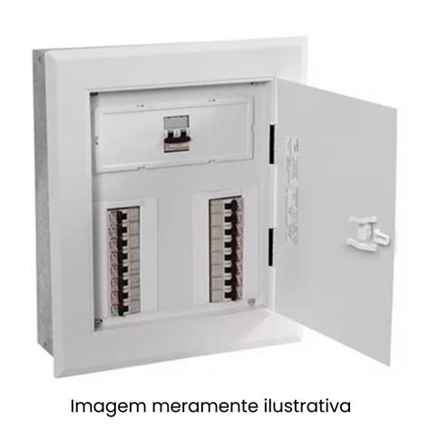 Quadro Distribuição Embutir 16 Disjuntores 100a Branca Cemar