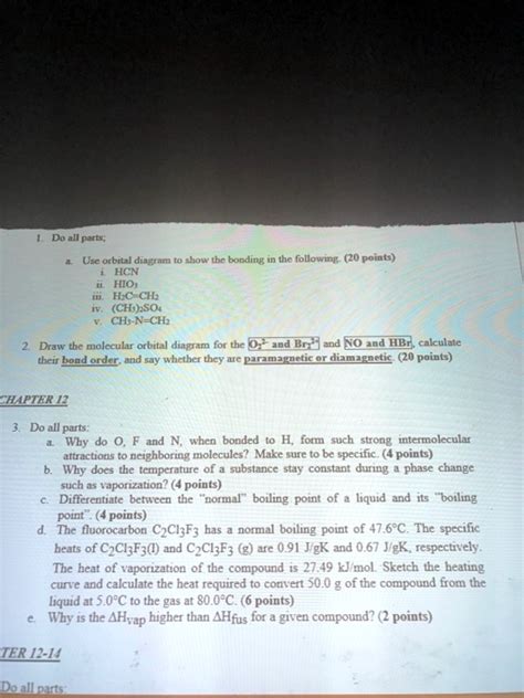 Do All Purts Ucc Orbital Diagram Hcn Hio Hc Ch Chjso4 Chs N Chi Howthc Bonding Following Points