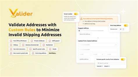 Vl Checkout Address Validator Valider Shopify Address Validation