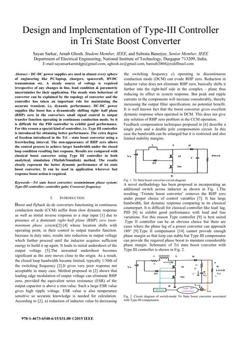 pdf design and implementation of type iii controller in tri state