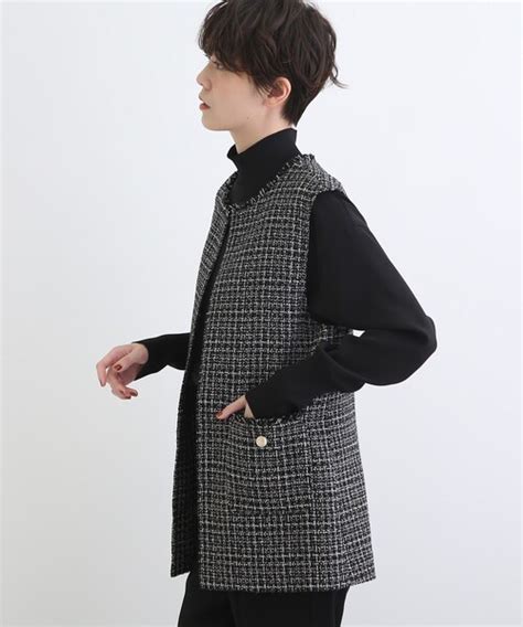 Indivi（インディヴィ）の「 【トレンド！】ツィードジレ（ベスト）」 Wear
