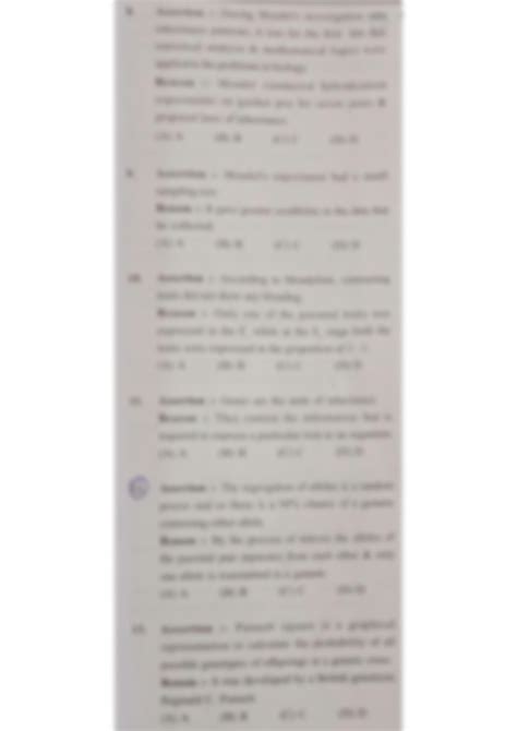 Solution Principles Of Inheritance And Variation Aiims Questions