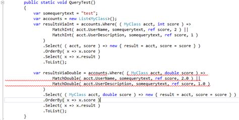 C Linq Query Does Not Compile When Using Double Float Or Decimal
