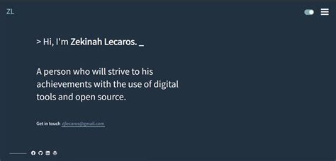GitHub Zekinah Iamzekinah My First Personal Website