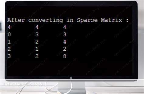 Easy Original To Sparse Matrix Conversion Code