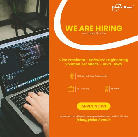 Globalhunt On Linkedin Vpsoftwareengineer Solutionarchitect Architectjava