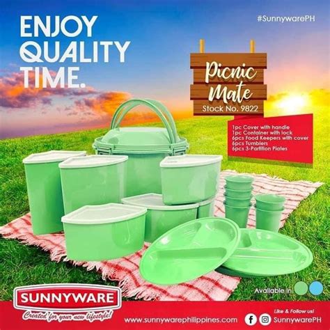 Sunnyware Picnic Mate Set 20 In 1 Shopee Philippines