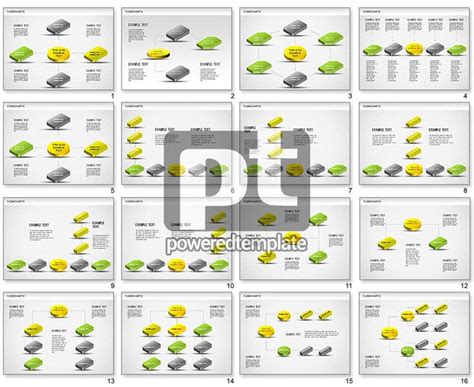 3d Flowchart Flow Chart Powerpoint Charts Flow Chart Template