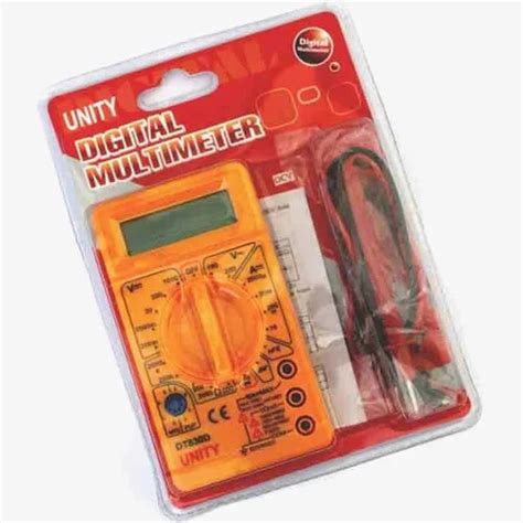 Digital Multimeter Small Yellow Color Lcd Ac Dc Measuring Voltage Current DMM डजटल मलटमटर