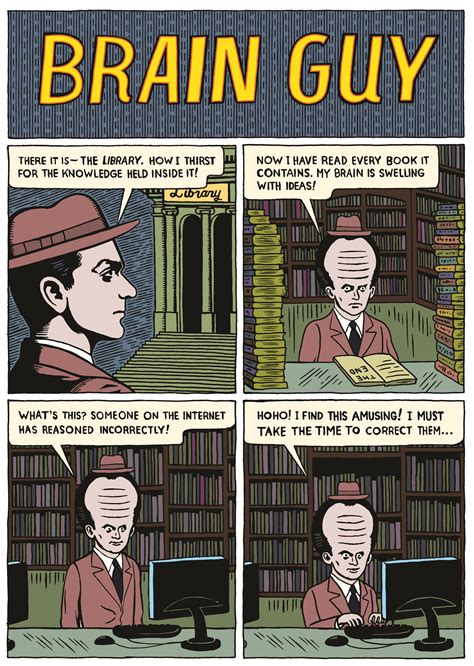 Brain Guy Todays Comic By Michael Kupperman