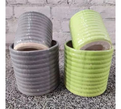 Green Ceramic Pot Set At Rs 150 Chini Mitti Pot In Khurja Id