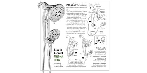 Aquacare 3 In 1 48 Mode Shower Head Combo Open Box