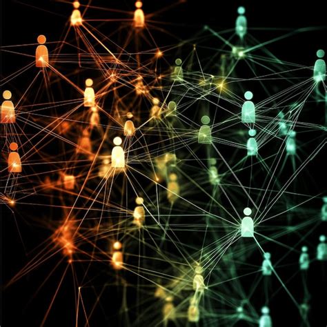 A Network Graph Visualizing Connections Between Different Entities In A Social Network Premium