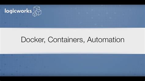 Docker Containers Automation Youtube