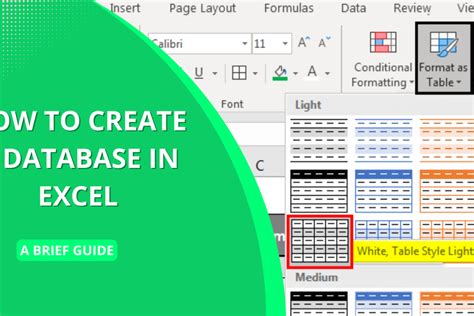 How To Create A Database In Excel A Brief Guide Earn And Excel
