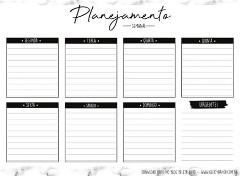 Freebies 5 Planners Exclusivos E Gratuitos Para Imprimir Em Casa Artofit