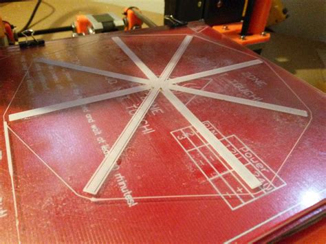 3d Printed 3d Printer Bed Calibration Test Pattern By Inprint Pinshape