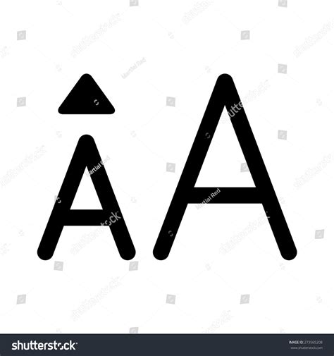 Increase Font Typeface Size Line Art Stock Vector Royalty Free 273565208 Shutterstock