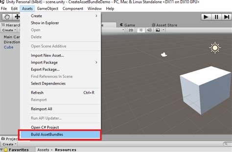 Create Asset Bundle In Unity3d Shift Escape