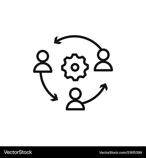 Collaboration Icon Set Collection For Web Vector Image