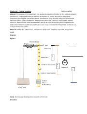 Physics Lab Physical Pendulum Docx Physics Lab Physical Pendulum Nick Gurnard P 1 Abstract