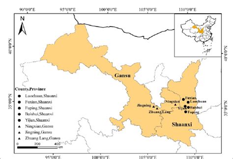 Distribution Of Sample Areas Download Scientific Diagram