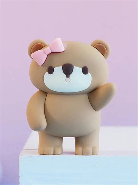 Badu Bg Декорации за торта за рожден ден Сладко розово синьо мече Топки с влакче Вложка за торта