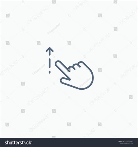 Swipe Gesture Touch Icon Stock Vector Royalty Free Shutterstock