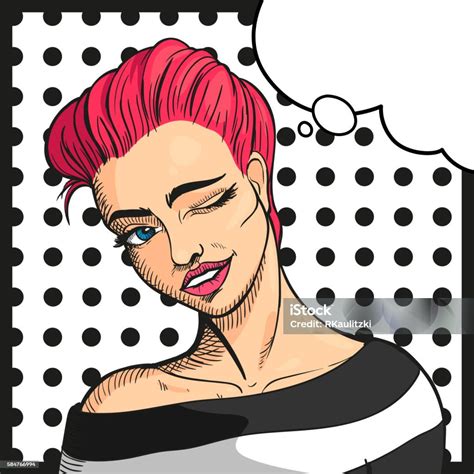 Vector Pop Art Woman Stock Illustration Download Image Now Adult