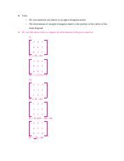 Mastering Determinants Transforming Matrices For Easy Course Hero