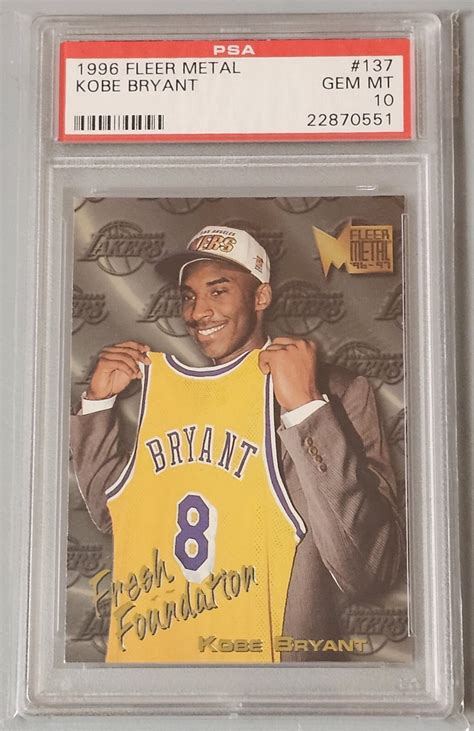 Kobe Bryant 1996 Metal 137 Fresh Foundation Psa 10 Price Guide