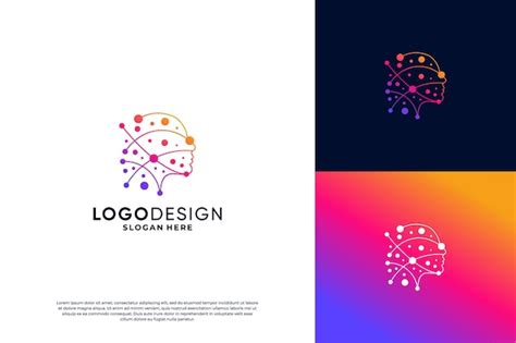 Premium Vector Creative Artificial Intelligence Logo Design With Connection Concept