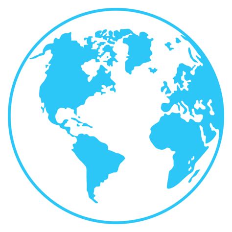 Blue World Map Pngs For Free Download