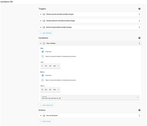 Automation Conditions And Triggers Configuration Home Assistant
