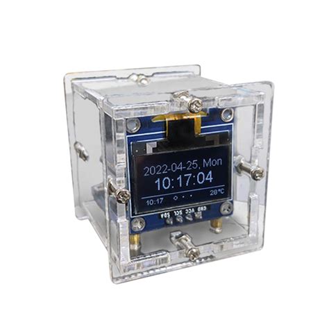 Esp8266 Diy Electronic Kit Clock Display Wifi Connection Shell Welding