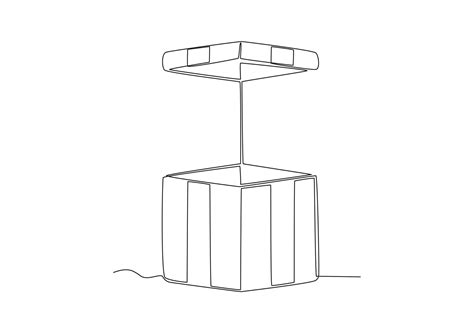 A Box Opened The Lid 31108204 Vector Art At Vecteezy