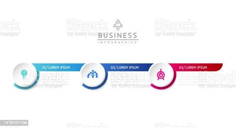 벡터 비즈니스 프리젠 테이션 연결 단계 인포 그래픽 템플릿 3에 대한 스톡 벡터 아트 및 기타 이미지 3 개념 개발 Istock