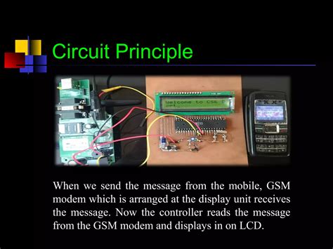 Wireless Electronics Notice Board Using Gsm Ppt Computer Peripherals Computing