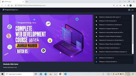 Safaet Rabbi On Linkedin I Made A Clone Of This Webpage Using Dom