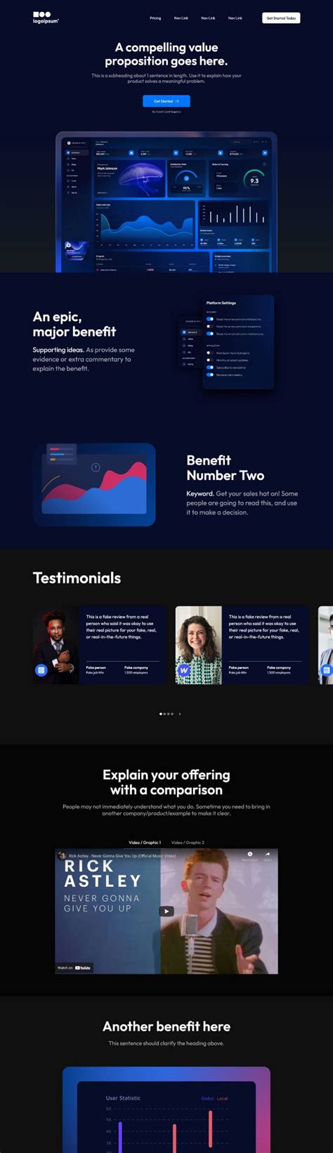 7 Subscription Template Webflow Template