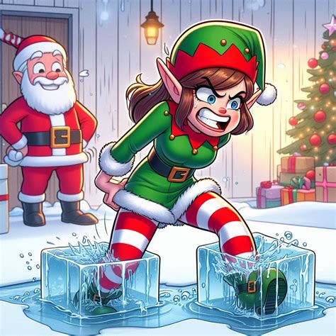 Christmas Elf Stuck 4 By Mynix 00 On Deviantart