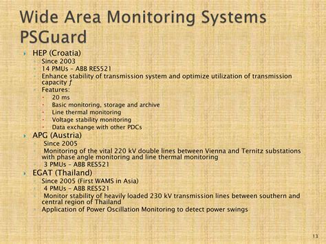 Wide Area Monitoring Systems Wams Pptx