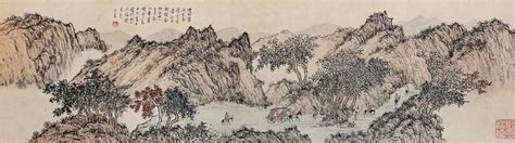 郭熙秋山行旅高清图 熙窠石平远图 熙寒林图 大山谷图库