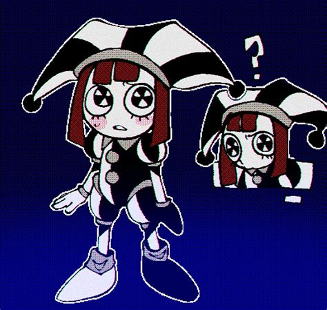 Monochrome Pomni Know Your Meme