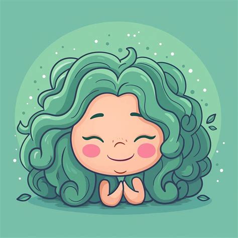 Smiling Aphrodite Cartoon Vector Icon Premium Ai Generated Image